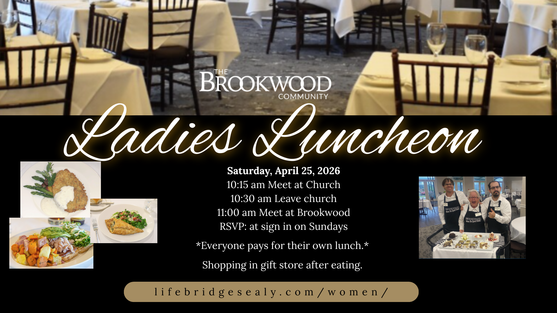 Ladies Luncheon at Brookwood – LifeBridge Community Church